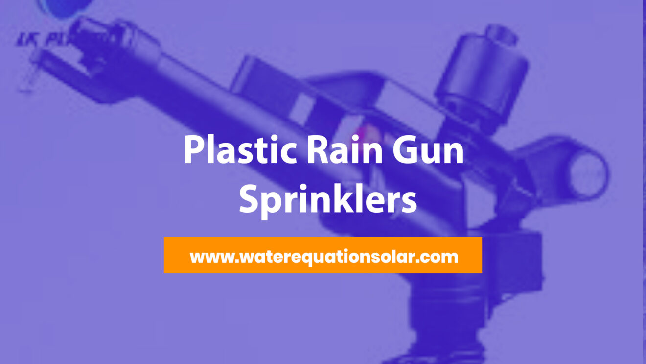 Plastic rain gun sprinklers